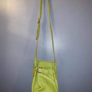Vintage Coach Lime Leather Soho Belted Pouch Crossbody 4156 - Etsy