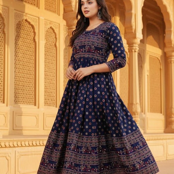 Indian Kurti Dress - Etsy UK