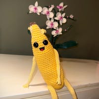 Cute Banana Peely Plush Crochet Pattern PDF - Etsy