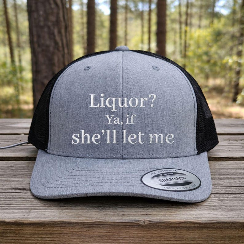 Embroidered Trucker Hat, Funny Drinking Humor, Adjustable Snapback ...