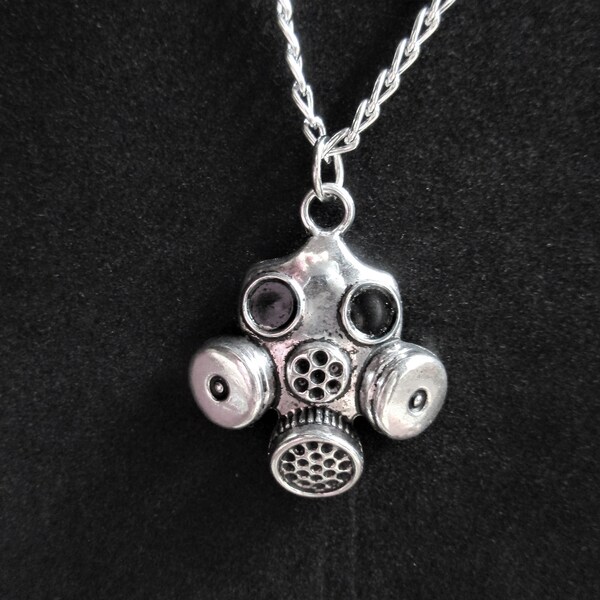 Gas Mask Necklace - Etsy