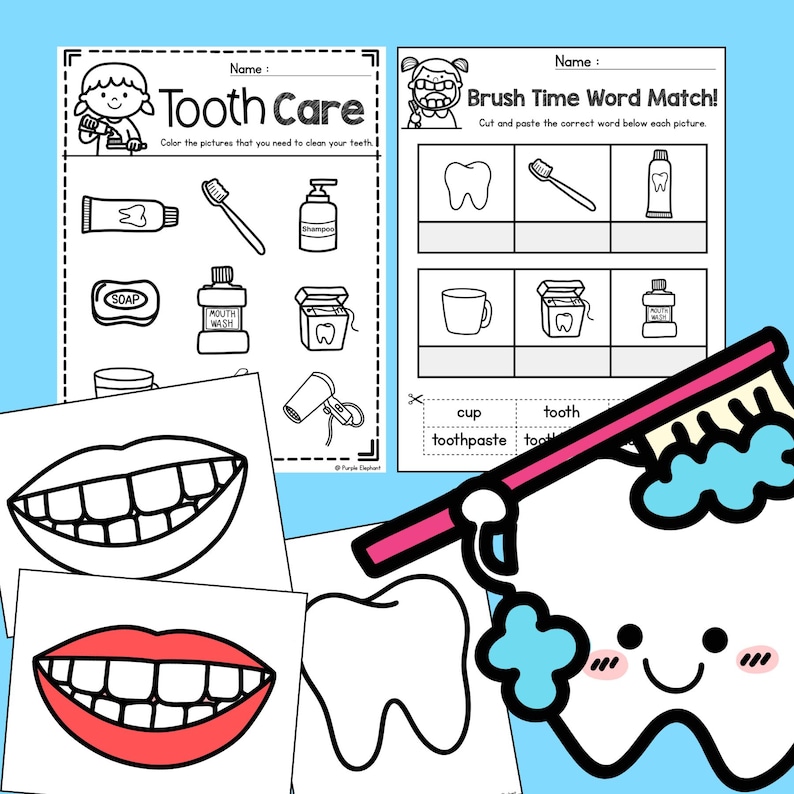 All About My Teeth | Dental Health Worksheets and Activities - Etsy