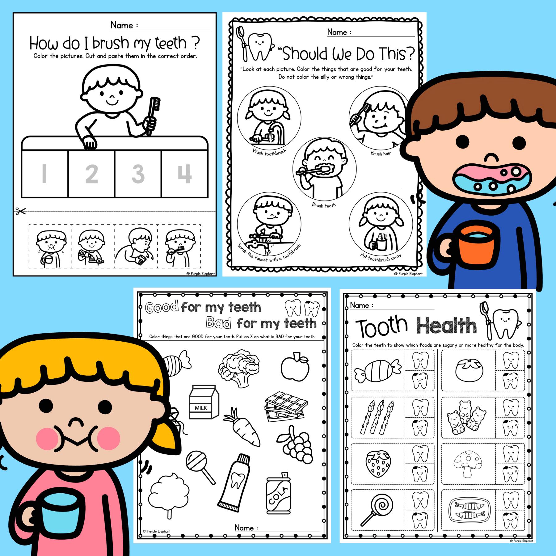 All About My Teeth | Dental Health Worksheets and Activities - Etsy