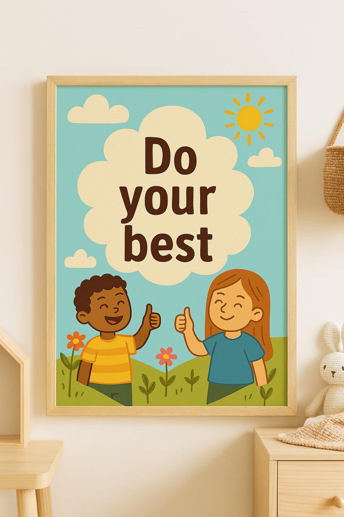 Vertical Educational Poster for Kids – Positive Values Tree – Respect ...