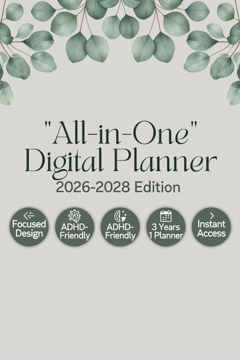 All-in-one Multi-year Digital Planner 2026-2028 - Etsy Canada