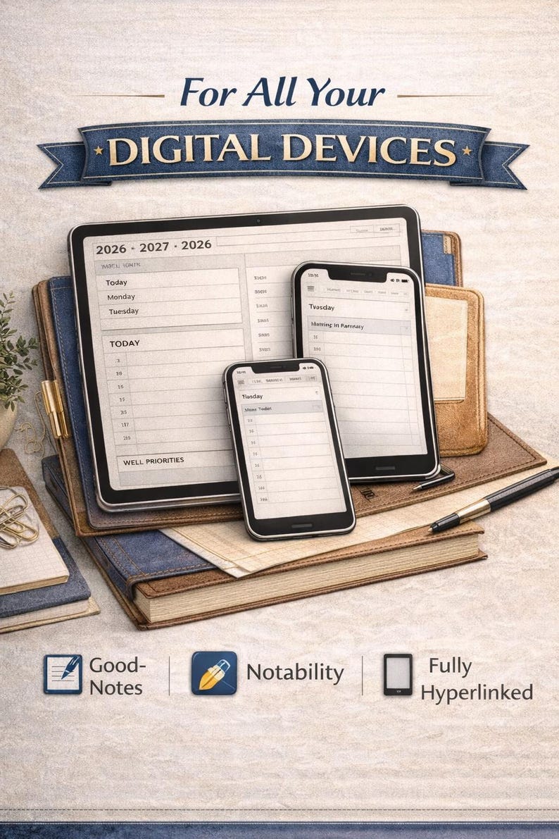 All-in-one Multi-year Digital Planner 2026-2028 - Etsy Canada