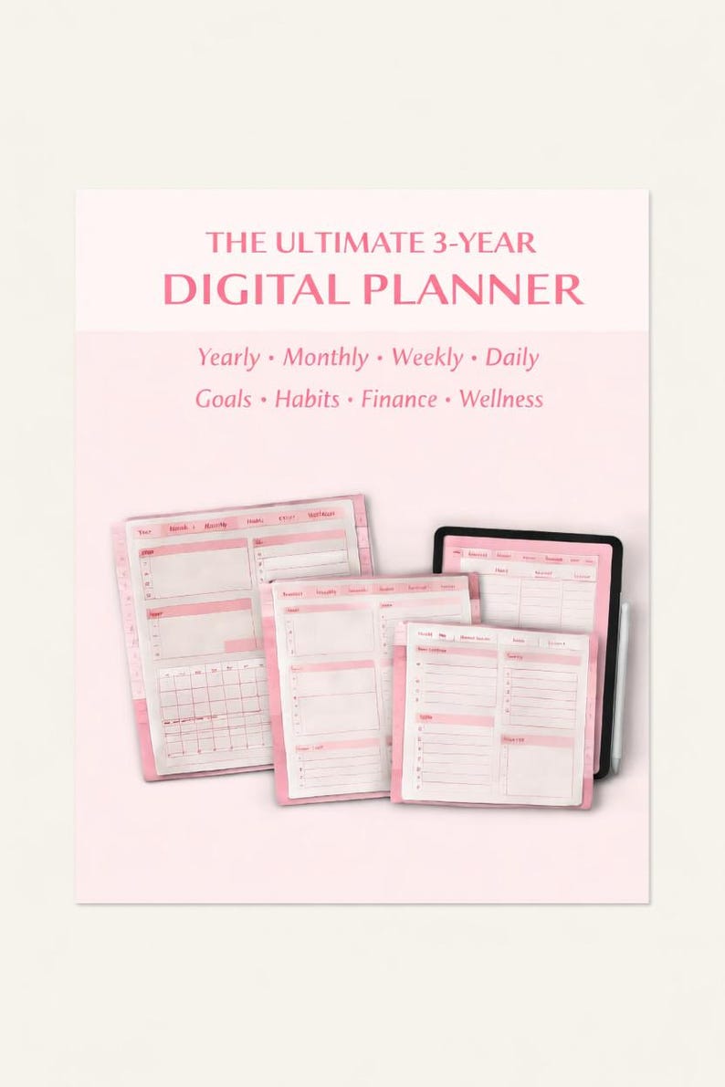 All-in-one Multi-year Digital Planner 2026-2028 - Etsy