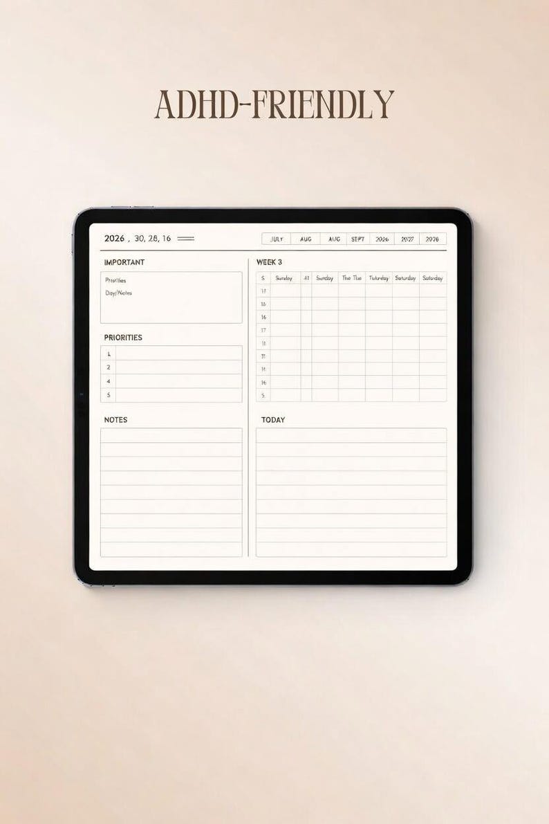 All-in-one Multi-year Digital Planner 2026-2028 - Etsy UK