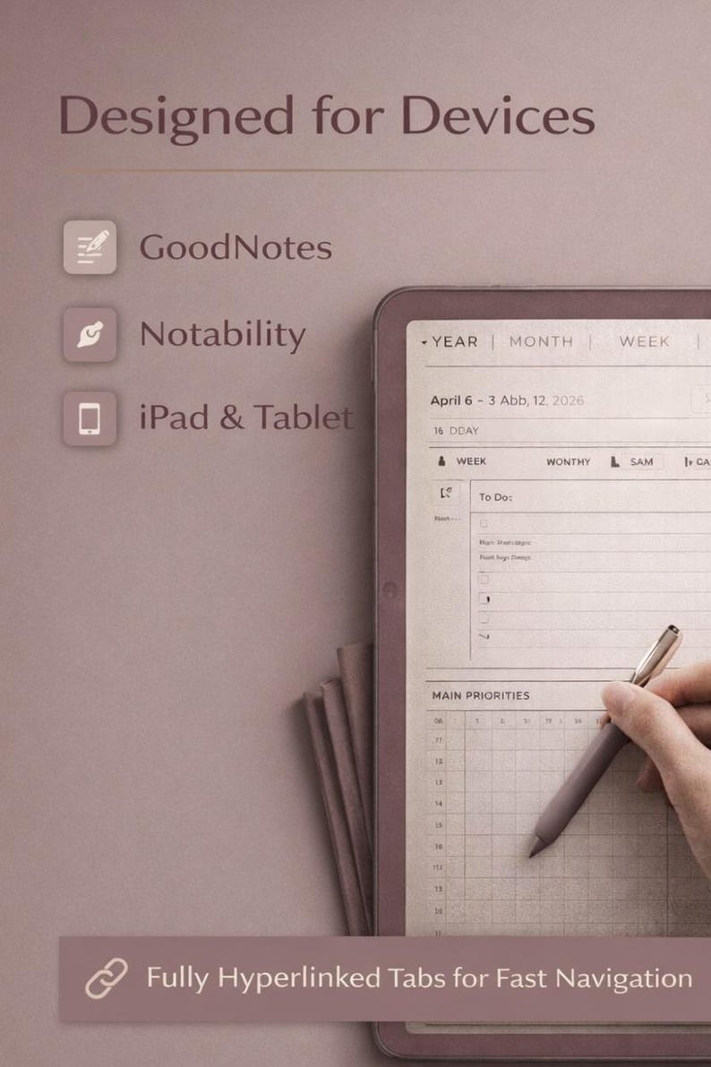 All-in-one Multi-year Digital Planner 2026-2027-2028 - Etsy