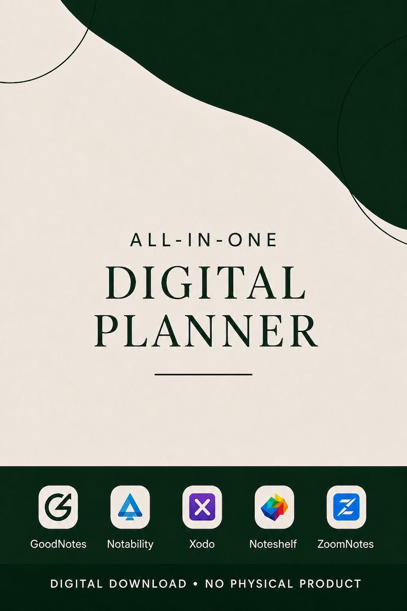 All-in-one Multi-year Digital Planner 2026-2028 - Etsy UK