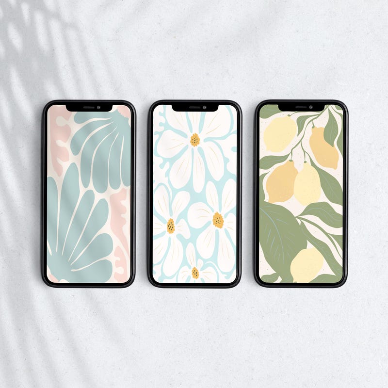 Leaves Abstract Wallpaper - Etsy
