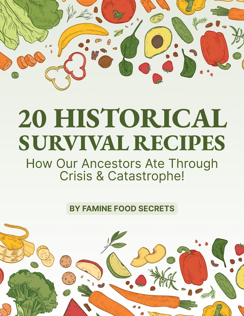 20 Historical Survival Recipes Ebook | Depression Era WWII Famine ...