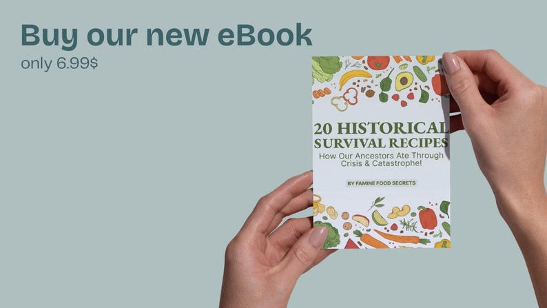 20 Historical Survival Recipes Ebook | Depression Era WWII Famine ...