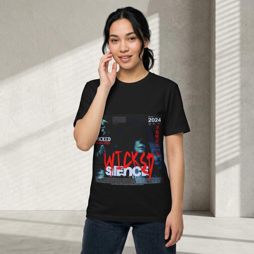 Vesuvio Wicked T-shirt | Horror Collage , Red Graffiti Black Tee - Etsy