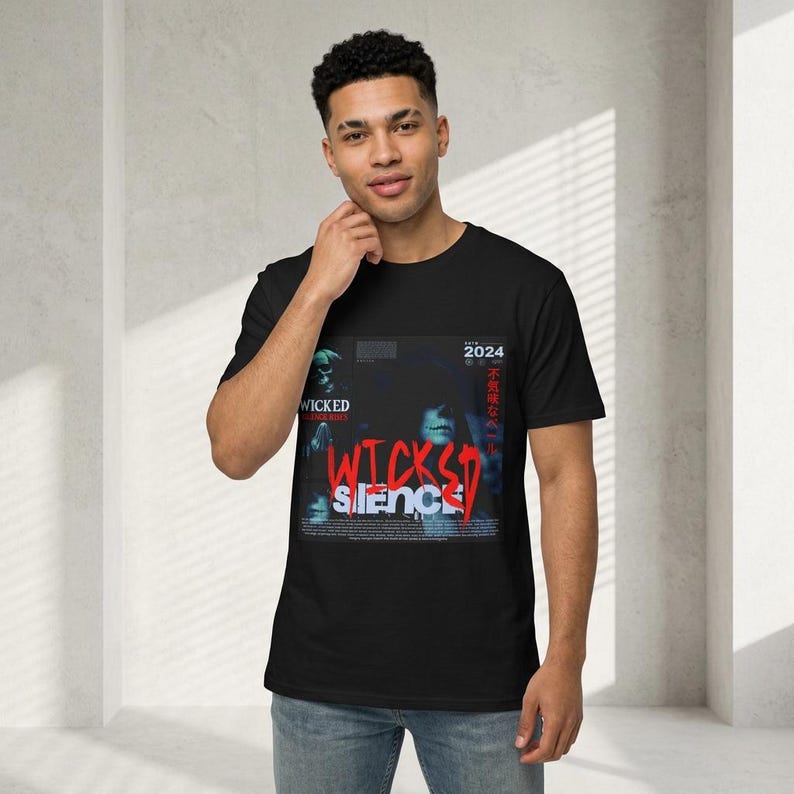 Vesuvio Wicked T-shirt | Horror Collage , Red Graffiti Black Tee - Etsy