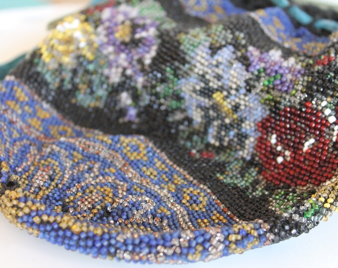 1920s Beaded Handbag – Drawstring, Art Deco, 20s Fashion, Flapper Style ...