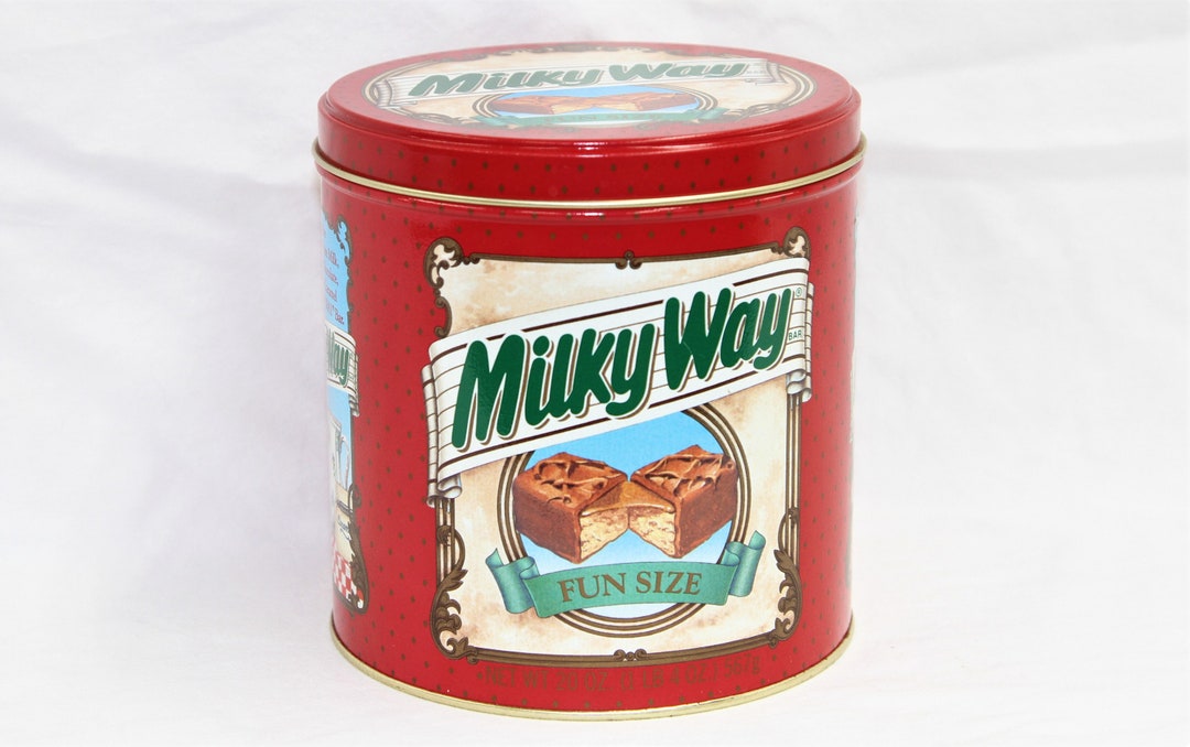Round Milky Way Tin - Milky Way Limited Edition 1989 Cylinder Tin - 2 ...