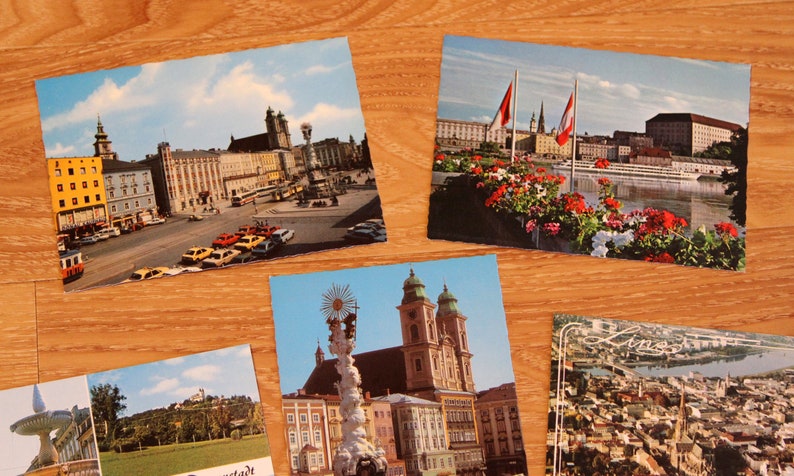 Vintage Linz Austria Postcard Set of 5 1980s Austria Linz - Etsy