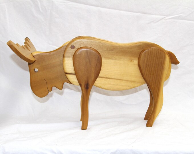 Pooping Moose Candy Dispenser Vintage Wooden Moose Funny Wooden Toy - Etsy