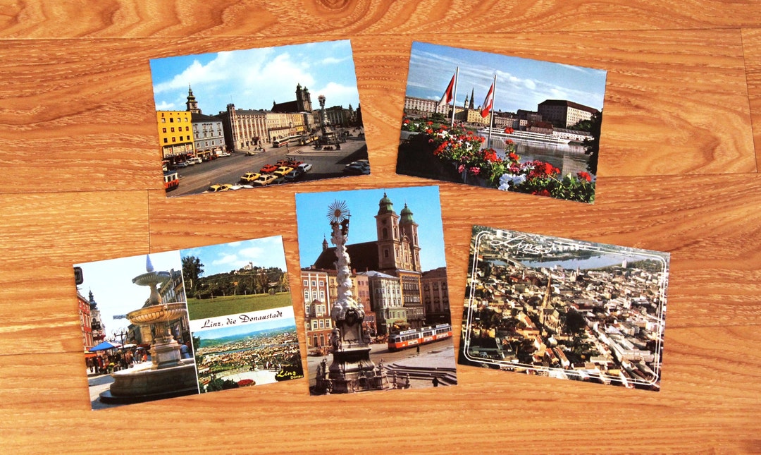 Vintage Linz Austria Postcard Set of 5 1980s Austria Linz - Etsy