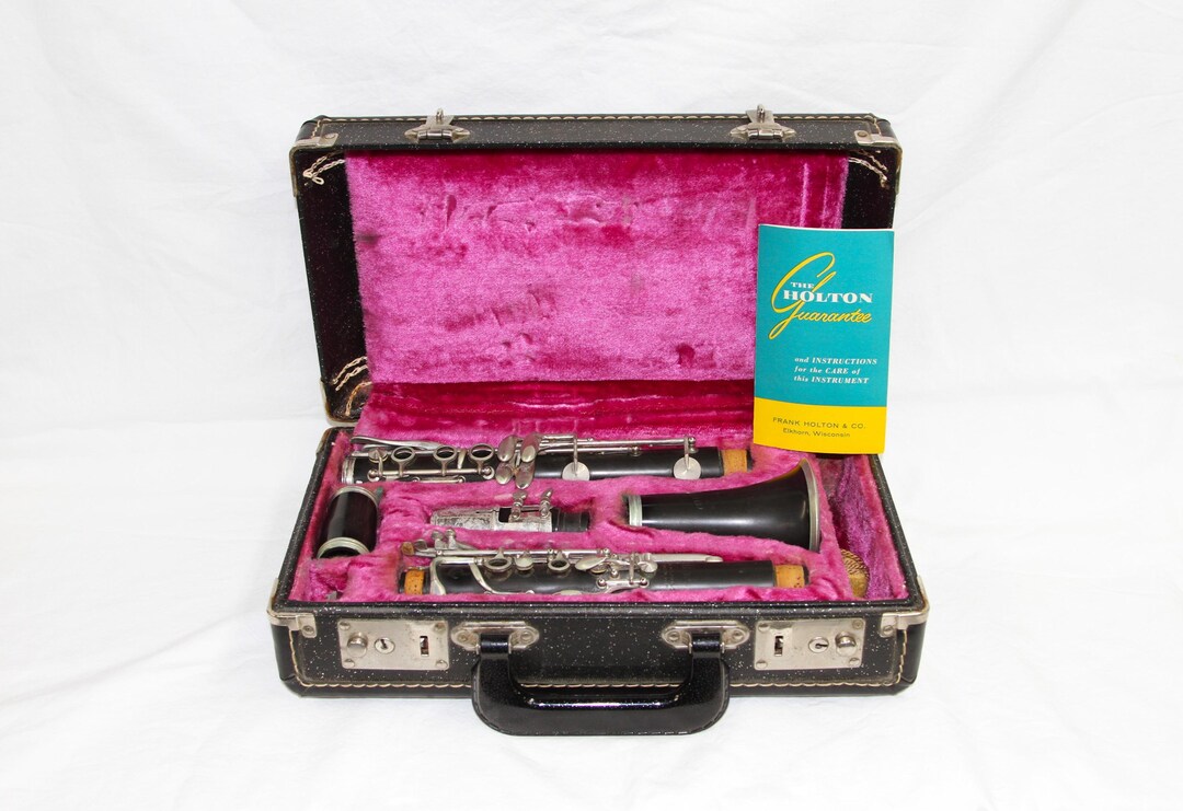 Vintage Clarinet - Holton Collegiate - Model 597 - Wood Clarinet With ...