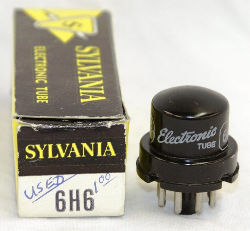 Sylvania 6H6 Electronic Tube W/ Original Box Vintage 1960's - Etsy