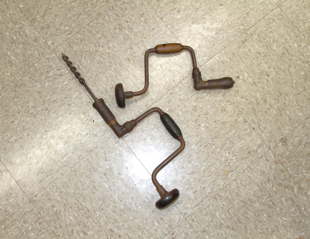 John S Fray No. 105, 106 Ratchet Brace - 10 Inch Auger Drill W/ Drill ...