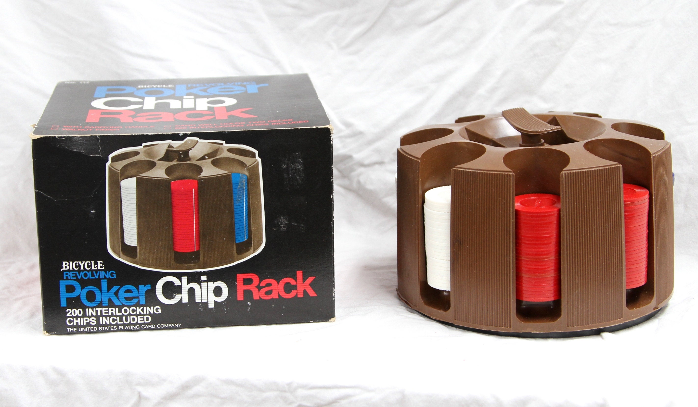 Bicycle Revolving Poker Chip Rack Incluye Fichas de Poker de Plástico ...