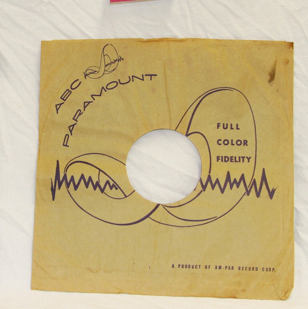 Brown Paper Record Sleeves - Vintage 78 RPM Record Sleeve - ABC Paramount, MGM, Capitol - 1940's ...