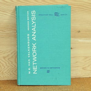 Network Analysis Van Valkenburg Second Printing Vintage Textbook 1965 ...