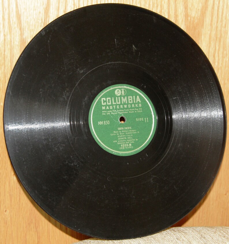 South Pacific - Columbia Masterworks MM 850 - Vintage 78 RPM Record ...