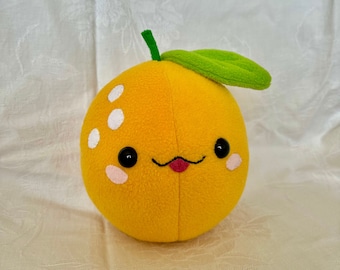 Orange Fruit Moth Plush, Fruit Plushie, Food Plush, Cottagecore Gift ...