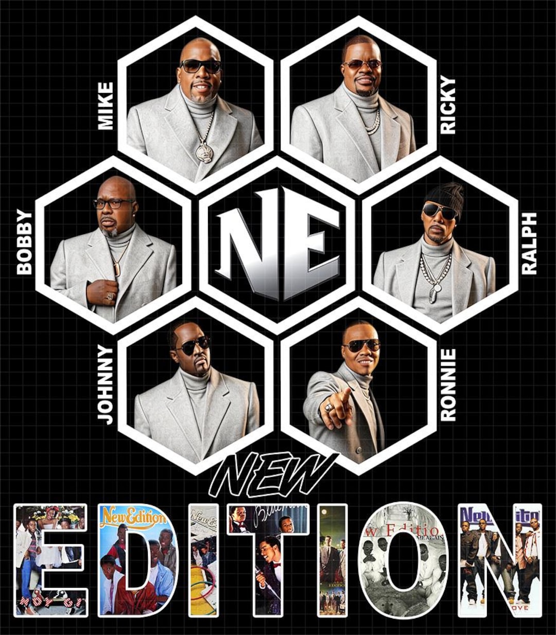 The New Edition Way Tour 2026 PNG, New Edition Tour 2026 Digital File ...