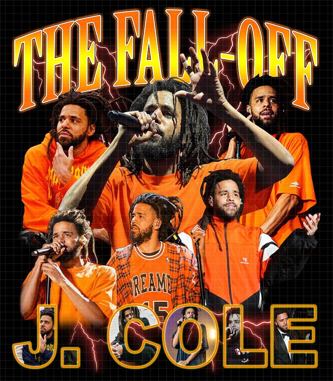 J Cole PNG File, the Fall off World Tour 2026 (digital Download) - Etsy