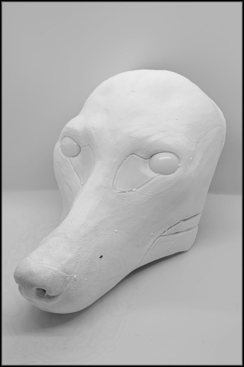 Resin Wolf Canine Base Realistic Fursuit Blank Head Mask - Etsy