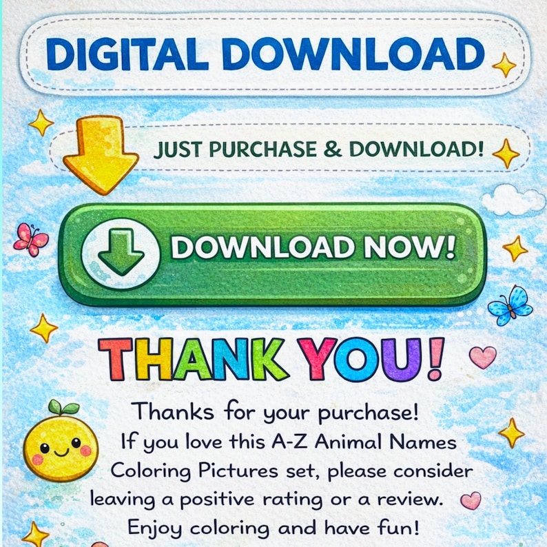 Animals Alphabet Coloring Book A-Z for Kids, Educational ABC Activity ...