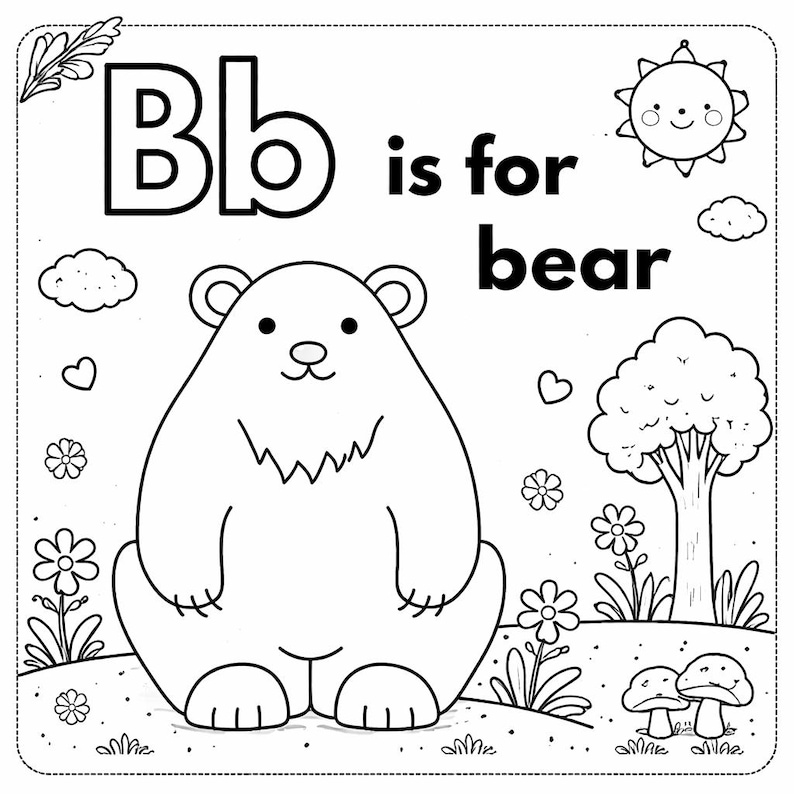 Animals Alphabet Coloring Book A-Z for Kids, Educational ABC Activity ...