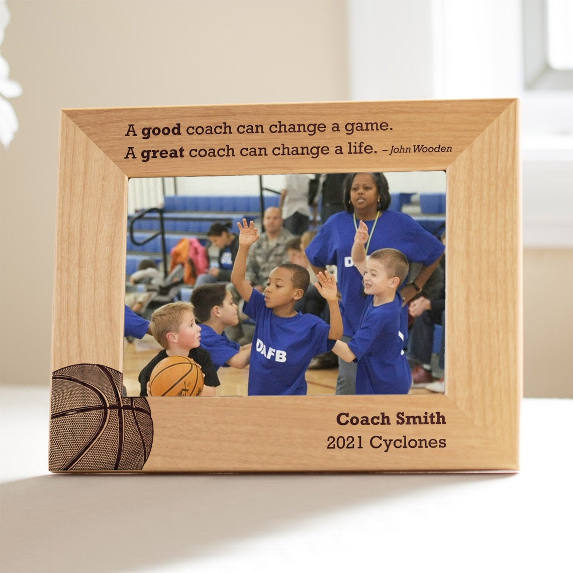 Personalized Basketball Coach Picture Frame by Lifetime | Etsy