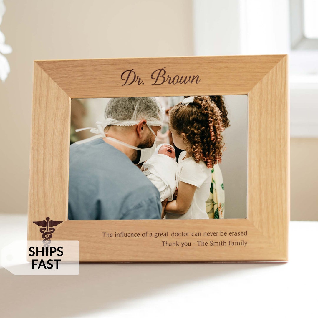 Personalized Doctor Picture Frame by Lifetime Creations: Thank - Etsy