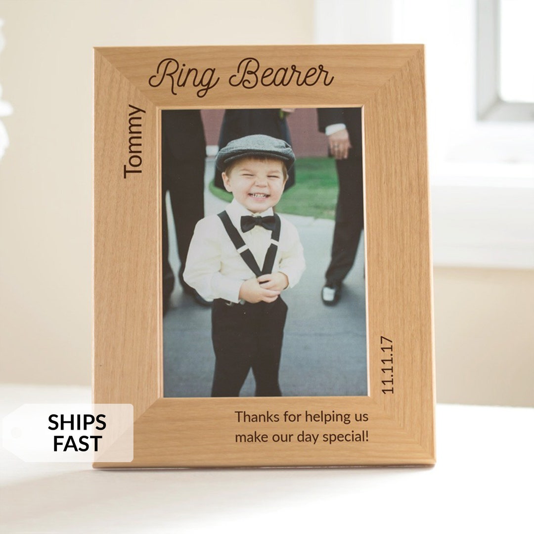 Personalized Ring Bearer Picture Frame by Lifetime Creations ...