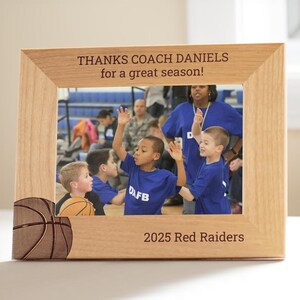 Personalized Basketball Coach Picture Frame by Lifetime Creations ...