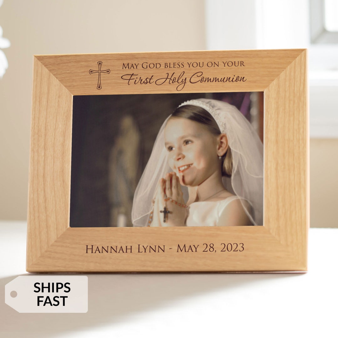 Personalized First Communion Picture Frame by Lifetime Creations: First ...