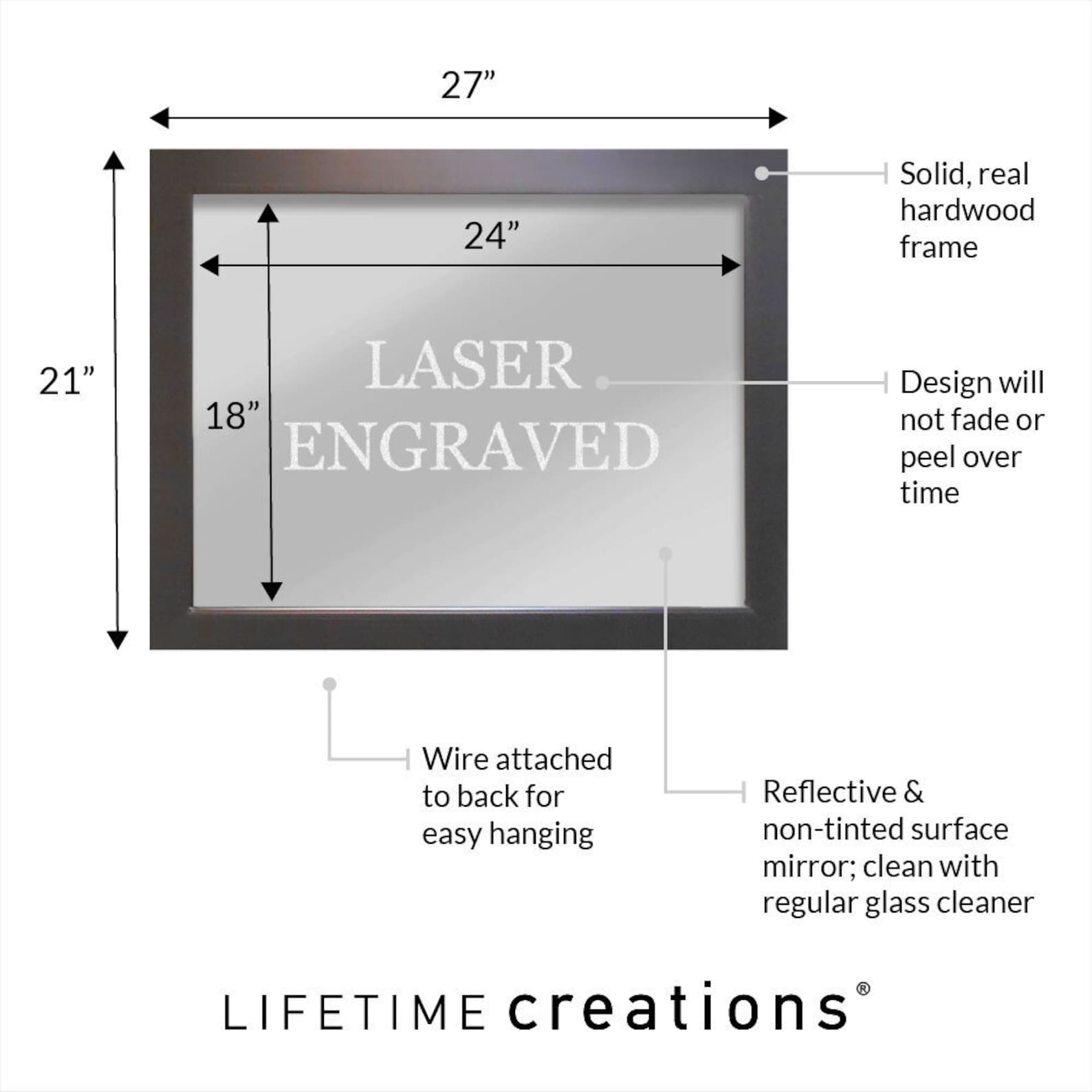 Engraved Personalized Bar Mirror (craft Beer) by Lifetime Creations ...