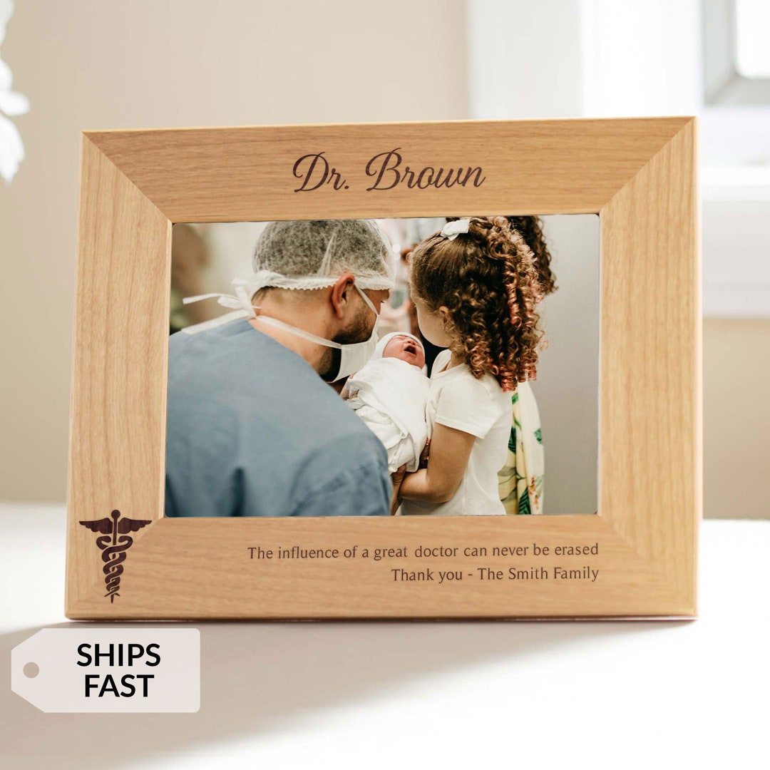 Personalized Doctor Picture Frame by Lifetime Creations: Thank You Gift ...