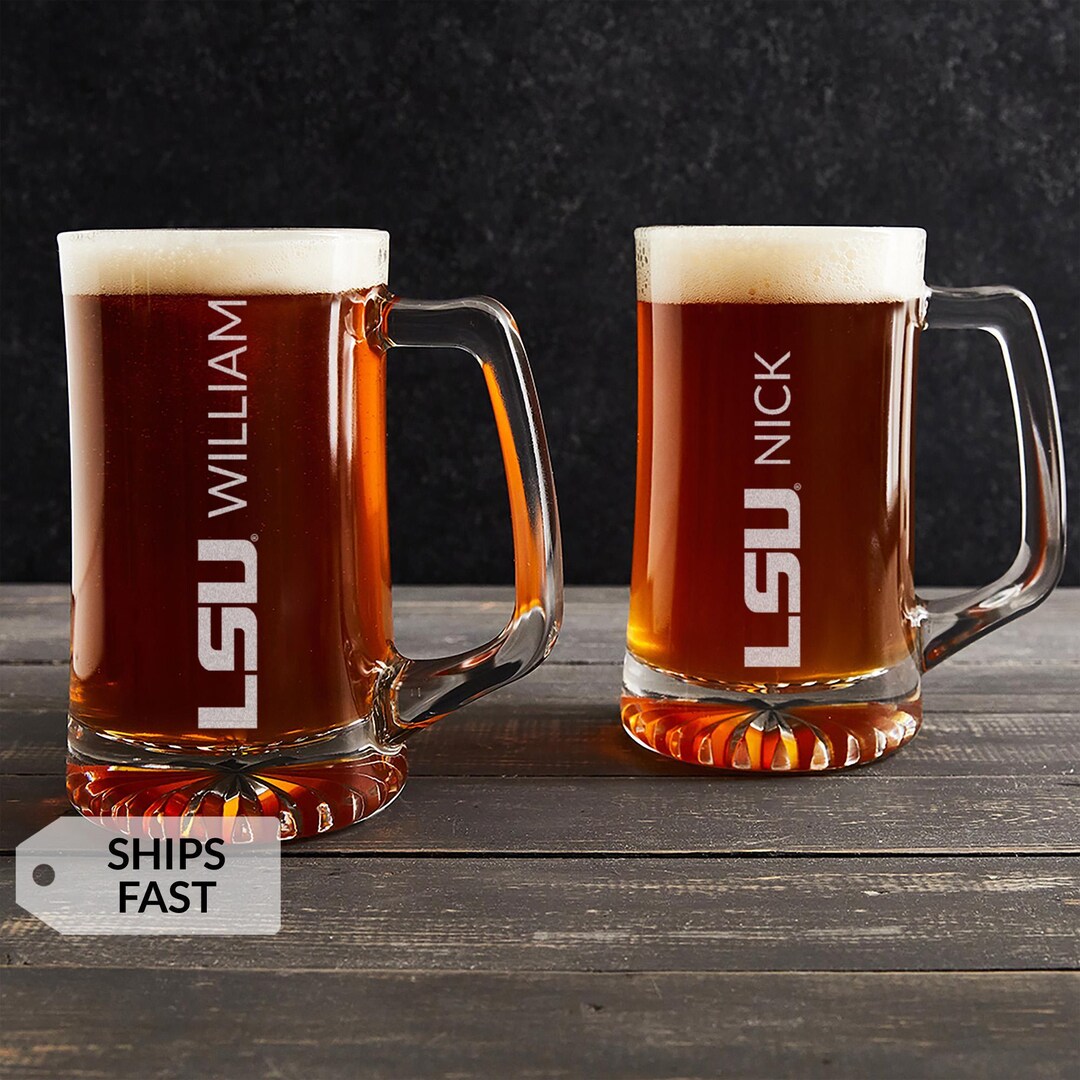 Personalized LSU Tigers Beer Mug by Lifetime Creations: Licensed ...