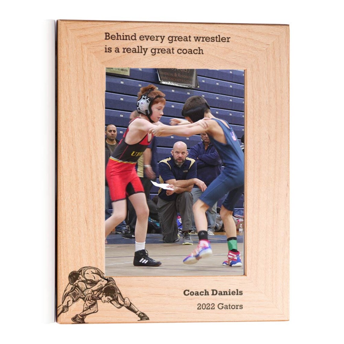 Personalized Wrestling Coach Picture Frame by Lifetime - Etsy
