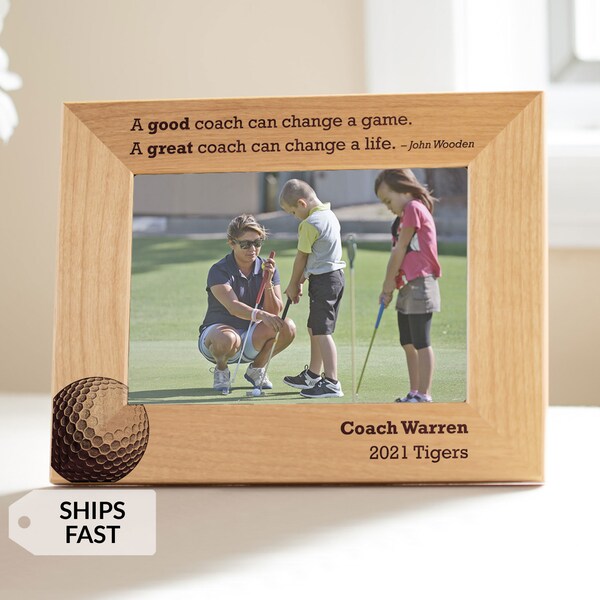 Golf Coach Picture Frame - Etsy