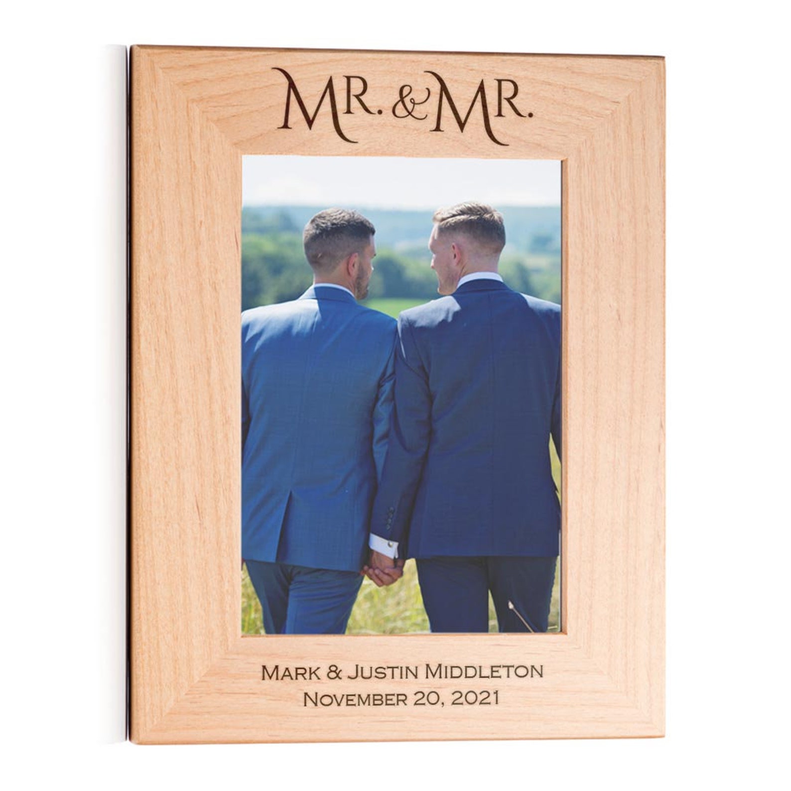 Personalized Mr. & Mr. Picture Frame by Lifetime Creations: | Etsy