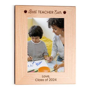 Personalized Best Teacher Ever Picture Frame by Lifetime Creations ...