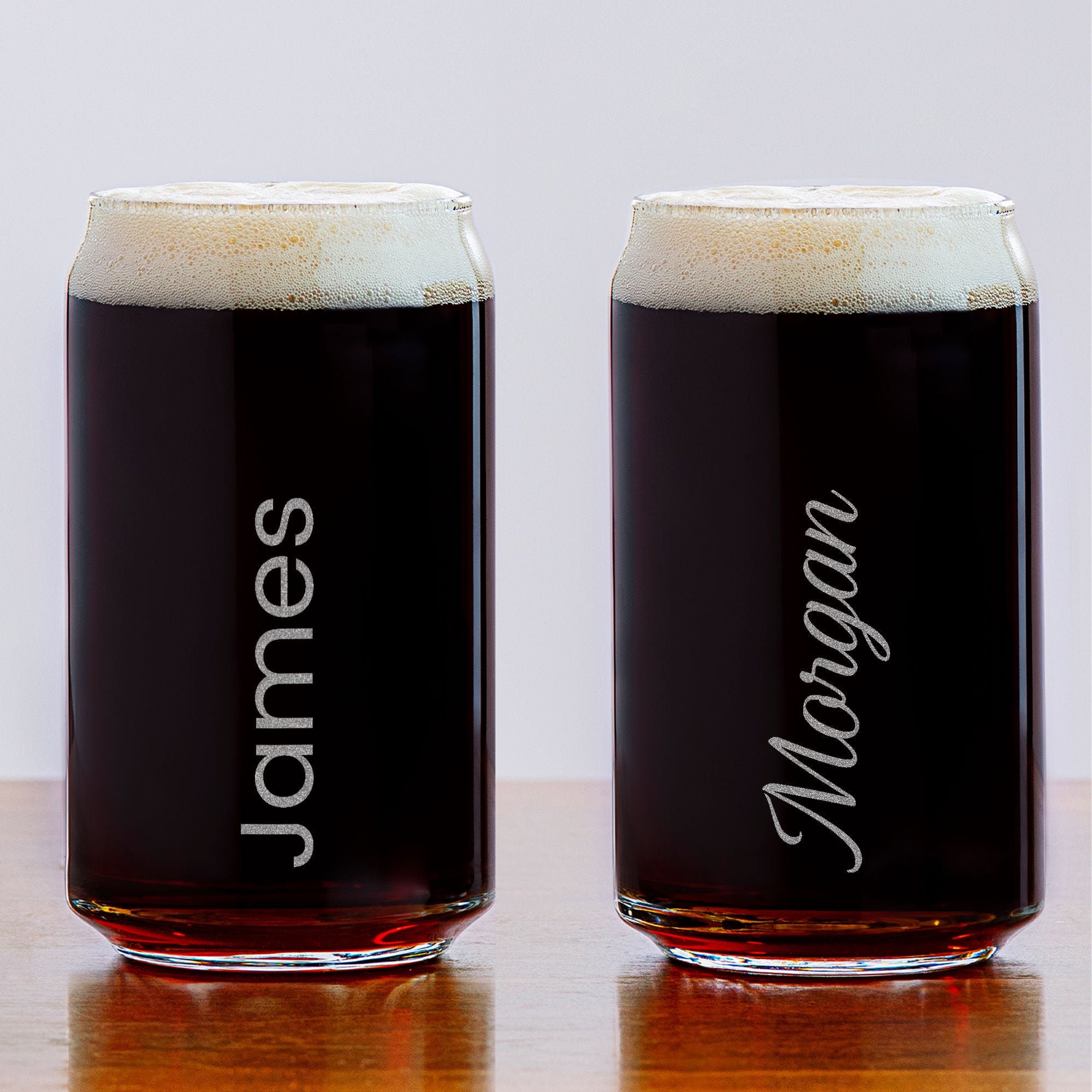 Engraved Personalized Beer Can Glass by Lifetime Creations: | Etsy